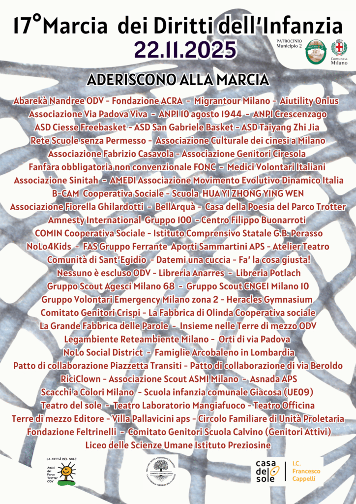 LE ADESIONI ALLA GIORNATA DEI DIRITTI DELL'INFANZIA 2025 - Amici del ...